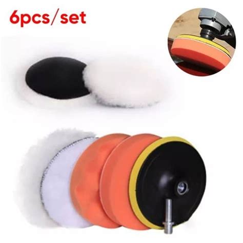 Kit Tampons Éponge De Polissage 115mm 6 Pièces Yamcoo