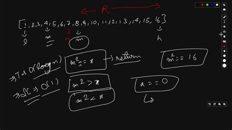 Sqrtx Leetcode 69 Binary Search Day 10 Youtube