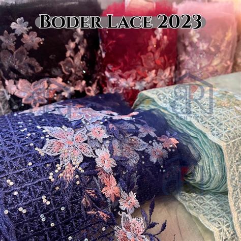 Border Lace Crystal Tinggi 19cm Boder Lace Cantik Beautiful Border