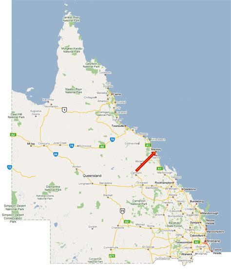 Mackay Map Australia
