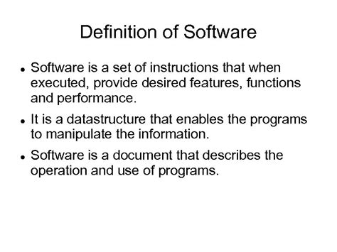 What Is Software Definition Types And More