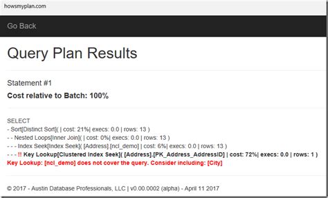 DBA Comparing Two SQL Plans SQL TECH BLOG