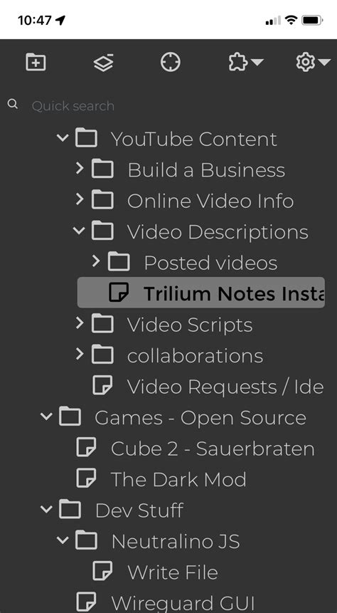 Install Trilium Notes OSiA