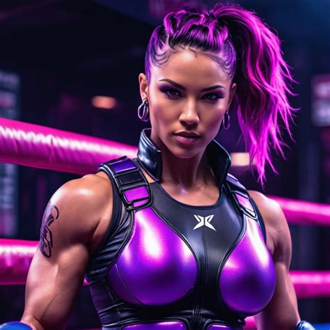 Muscle Woman In Boxing Gear Stable Diffusion Online