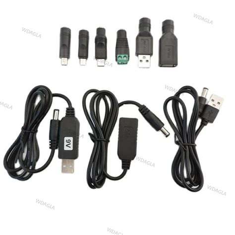 USB To DC V V V USB Type A Male Female Mini Pin Type C Power Boost Line X Mm Step UP