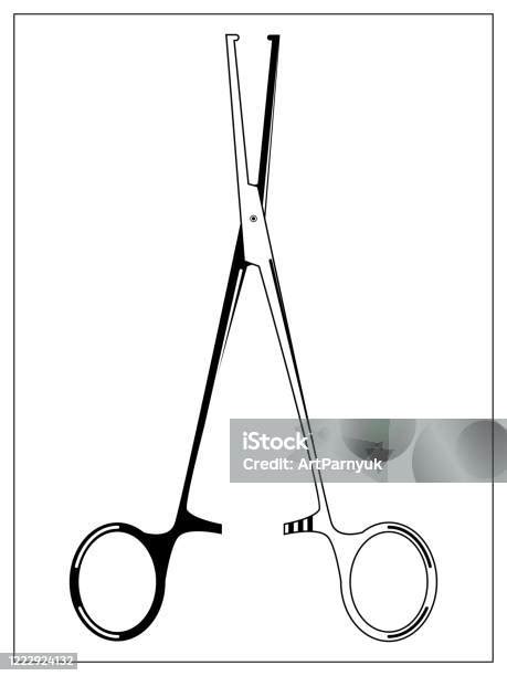 의료 도구 힘및 클램프 선 아이콘의 윤곽선이 있는 벡터 그림입니다 웹 로고 앱 Ui용 격리 0명에 대한 스톡 벡터 아트 및 기타 이미지 Istock