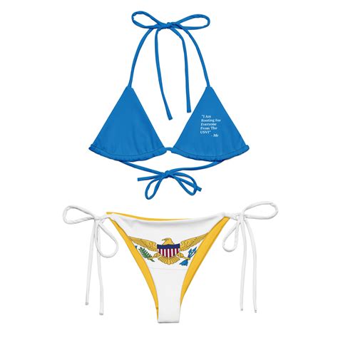 I Am Rooting Usvi String Bikini Carib Lingo Co