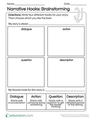 Hooks In Informational Writing Worksheet Education Com Worksheets Library