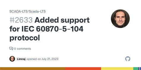 Added Support For Iec 60870 5 104 Protocol · Issue 2633 · Scada Ltsscada Lts · Github