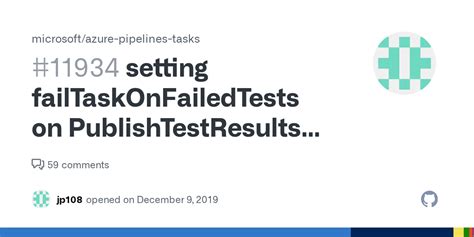 Setting Failtaskonfailedtests On Publishtestresults Task Does Not Fail