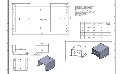 Sheet Metal Cad Details Cad Drawing And Sheet Metal Service Cutting