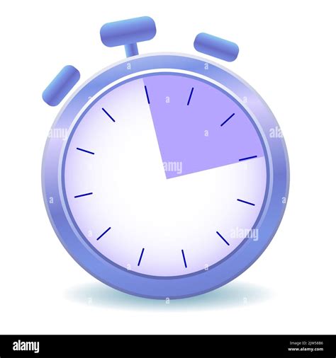 Purple Stopwatch For Checking Fast Time Measurement Realistic Icon