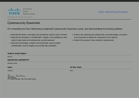Yogesh Singh Rajput On Linkedin Cisco Networking Academy Cisco Galgotias University Galgotias