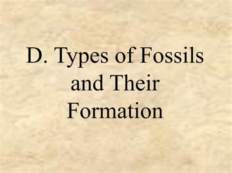 Fossils Ppt Pdf