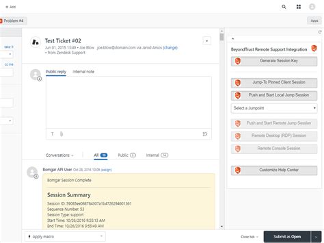 Beyondtrust Remote Support App Integration With Zendesk Support