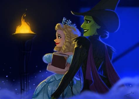 Elphaba And Glinda Fan Art Credit To Artist Wicked Musical Wicked