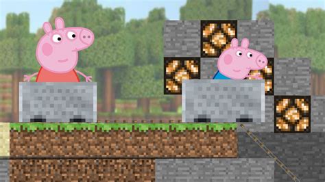 Peppa In Minecraft Animation Peppa Vs Minecraft The Start Roller