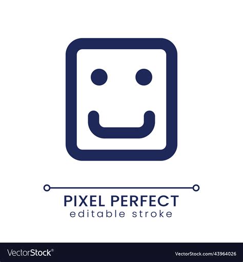 Sticker Pixel Perfect Linear Ui Icon Royalty Free Vector