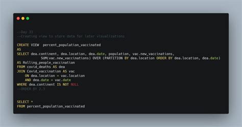 100daysofcode Day33 100daysofcode 100daysofcodewithsql