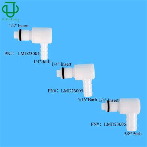 Cpc Smc Quick Connector White Pom 1 16 1 8 Inch Hose Barb Valved Panel