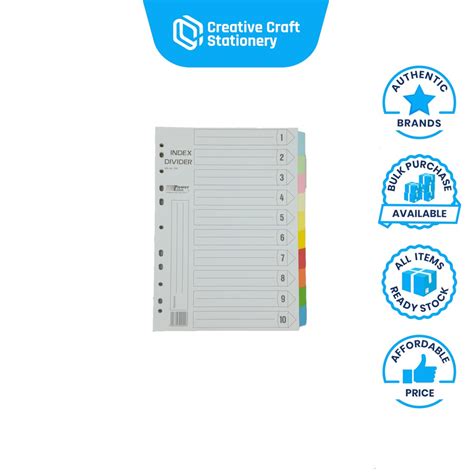 A4 Index Divider 10 Tab 5 Tab Color Paper Index White Paper Index File Paper Organiser
