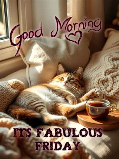 Friday Morning Pics Good Morning Friday Cat  Coffee And Cats