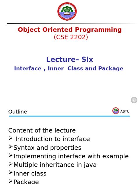 Java Interfaces Inner Classes And Packages Pdf Class Computer