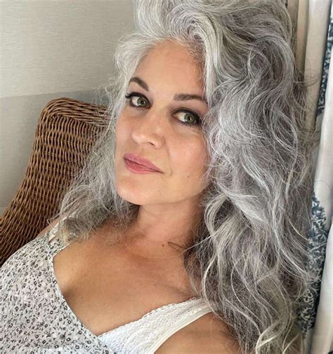 Natural Grey Hair With Volume Grey Curly Hair Natural Gray Hair Short