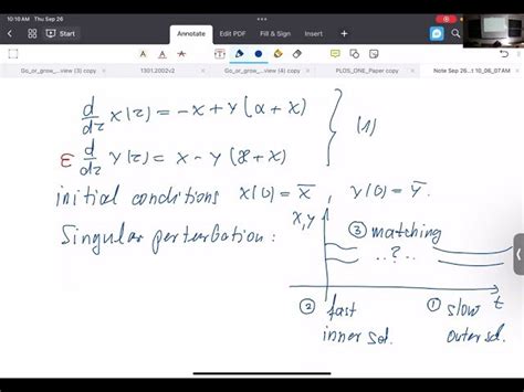 Free Video Singular Perturbation In Mathematical Oncology From Fields Institute Class Central