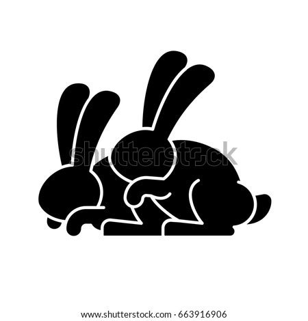 Bunny Sex Rabbit Intercourse Hares Isolated Stok Vektör Telifsiz 663916906 Shutterstock