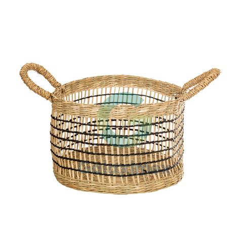 Small Seagrass Basket With Handles Galaximex