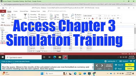 Access Chapter 3 Simulation Training Access Simulation Training Pearsonsolution Youtube