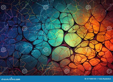 Interconnected Structure Neural Molecule Network Generate Ai Stock Image Image Of Background