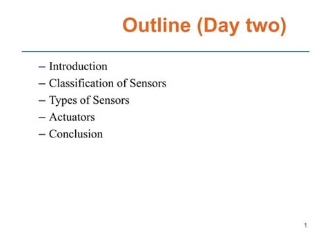 Types Of Sensors And Its Classificationspptx