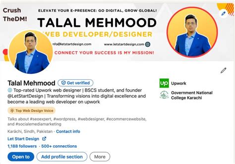 Talal Mehmood On Linkedin Linkedin Webdesign Webdesign