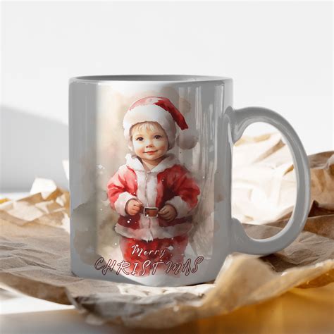 Уникална чаша за Коледа с момченце