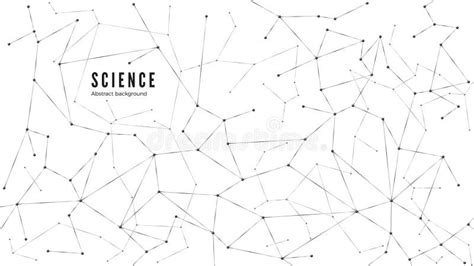 Technology Background Abstract Network Concept Dots And Lines Chaotic Structure Vector
