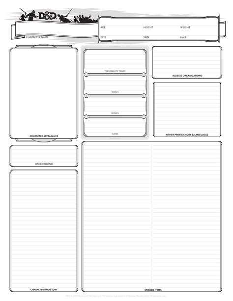 Dnd 5e Character Sheet Google Docs Template