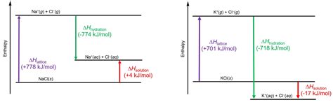 Kcl Dissolved In Water Diagram