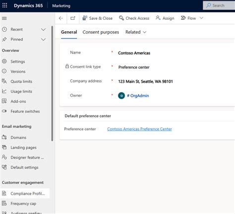 Create Branded Customized Preference Centers To Manage Customer Consent Dynamics 365 Customer
