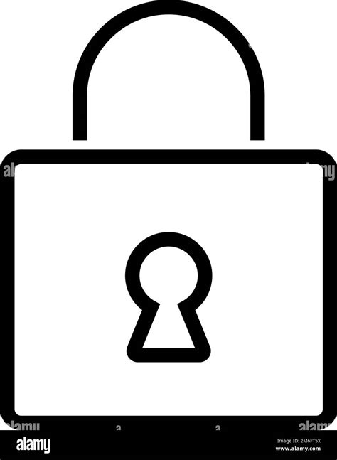 Simple Lock Icon Security Symbol Editable Vector Stock Vector Image Art Alamy
