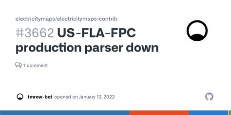 Us Fla Fpc Production Parser Down · Issue 3662 · Electricitymapselectricitymaps Contrib · Github