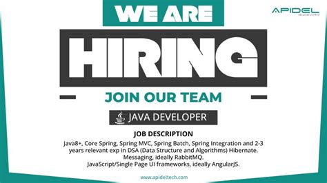 Radhika Pandya On Linkedin Hiring Javadeveloper Javadeveloper Hyderabad Bangalore Wfo