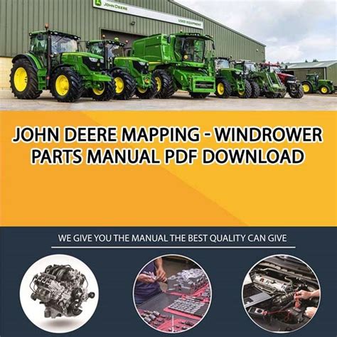 John Deere Mapping Windrower Parts Manual Pdf Download Service