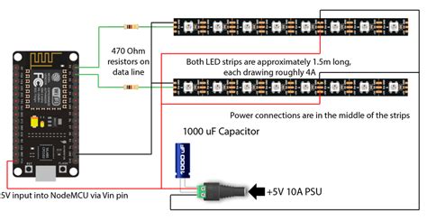 Improved My Previous Circuit For Ws2812b Nodemcu Any More Feedback