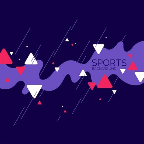 Premium Vector Sports Poster Abstract Blobs And Geometric Shapes On A