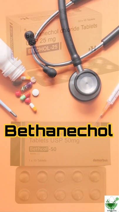 Bethanechol Learn A Drug Daily Cholinergic Drugs Bethanechol