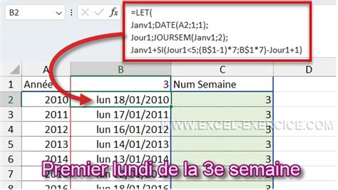 Calculate A Date From Week Number