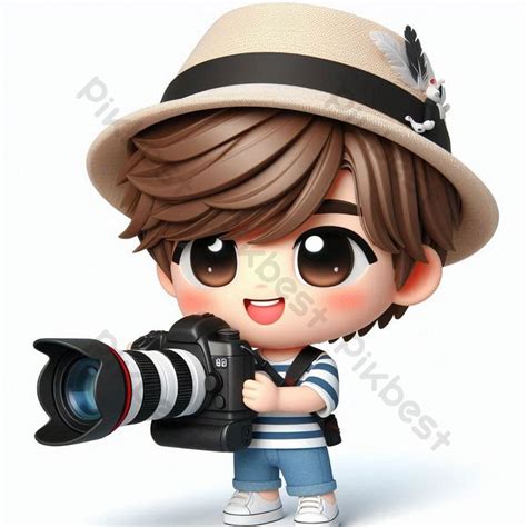 Image Of Chibi Boy Holding Camera Png Images Png Free Download Pikbest