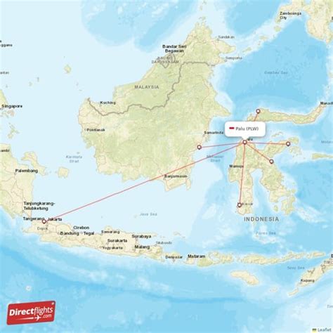 Direct Flights To Palu Plw Indonesia